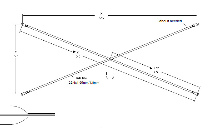 Shoring Frame Scaffolding Cross Brace