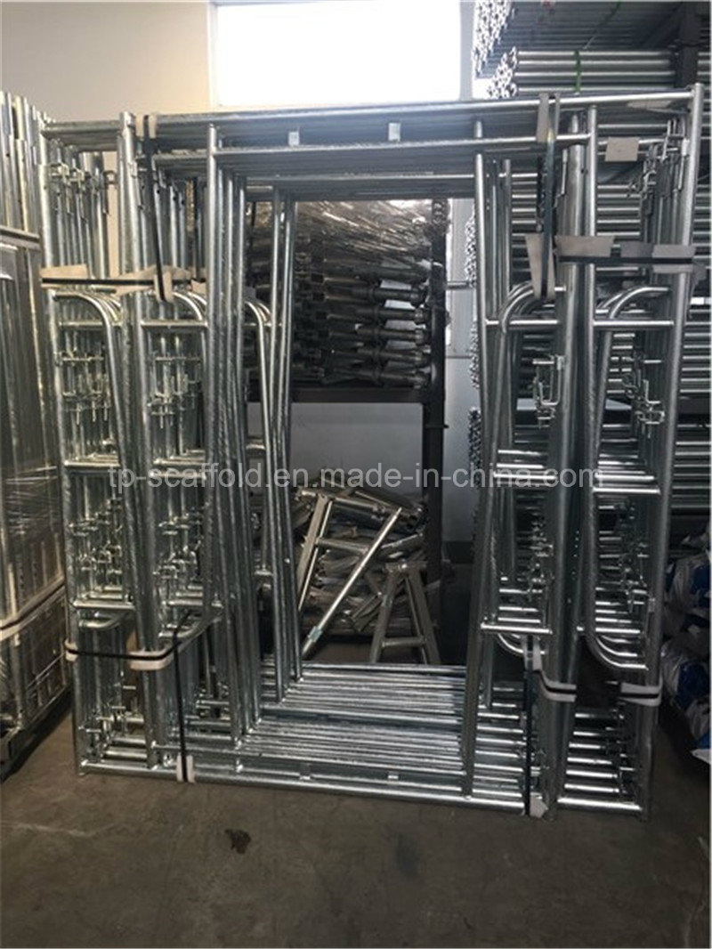 Galvanized American Type Walk Through Scaffolding Frame